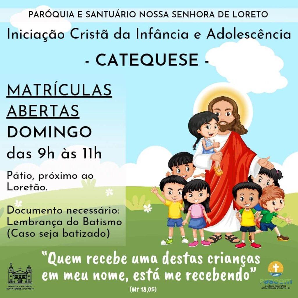 Inscrições Abertas Para Catequese Paróquia E Santuário Nossa Senhora